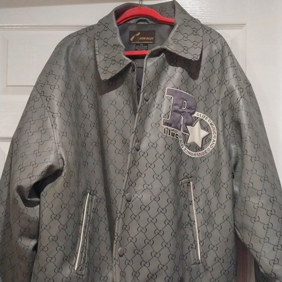 Raw Blue | Jackets & Coats | Raw Blue Faux Leather Jacket | Poshmark